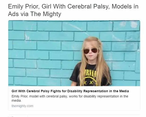 Young Girl With Cerebral Palsy Wants The Media To Include More Kids Like Her - Cerebral Palsy ...